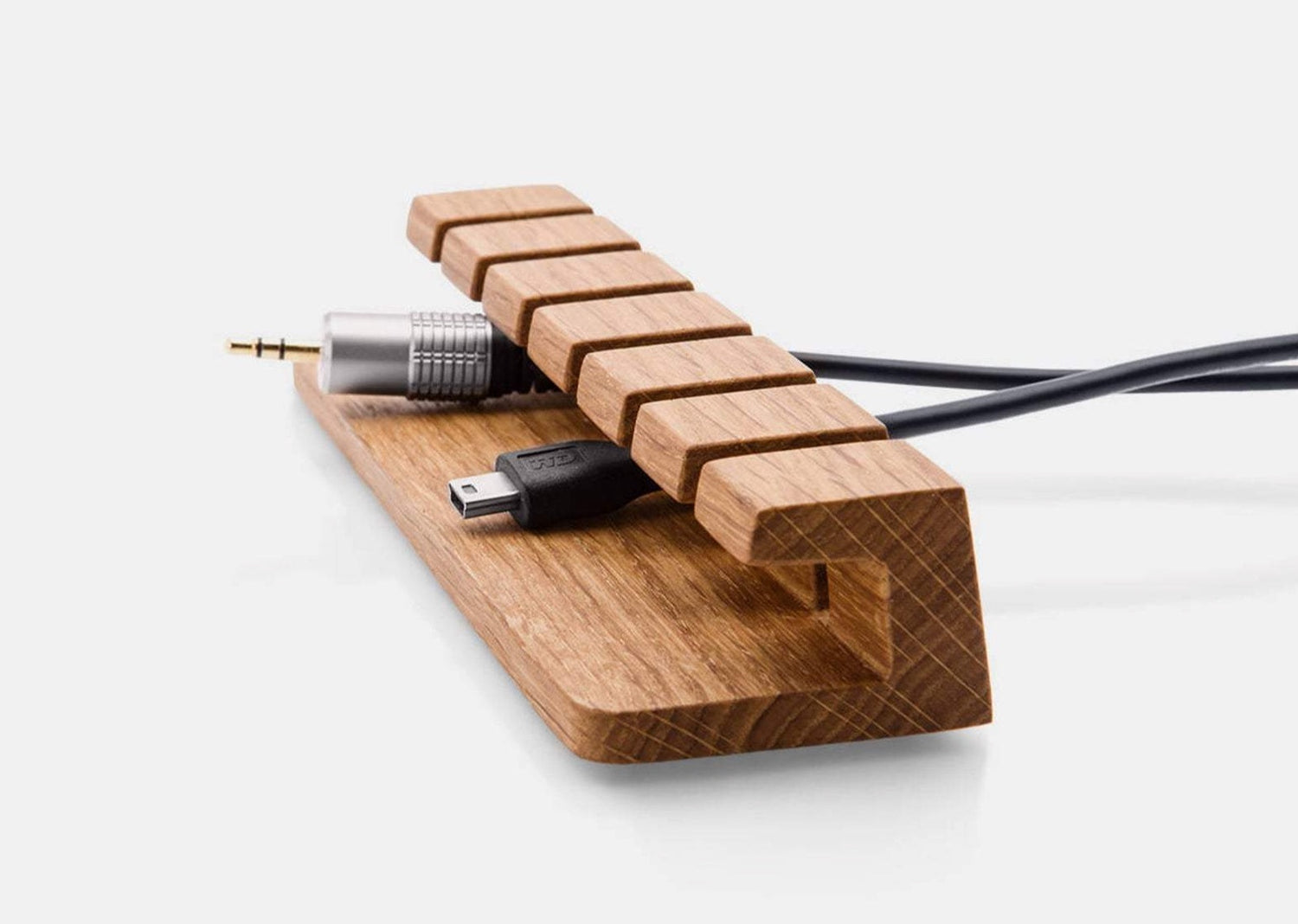 Wood & Steel Cable Organizer